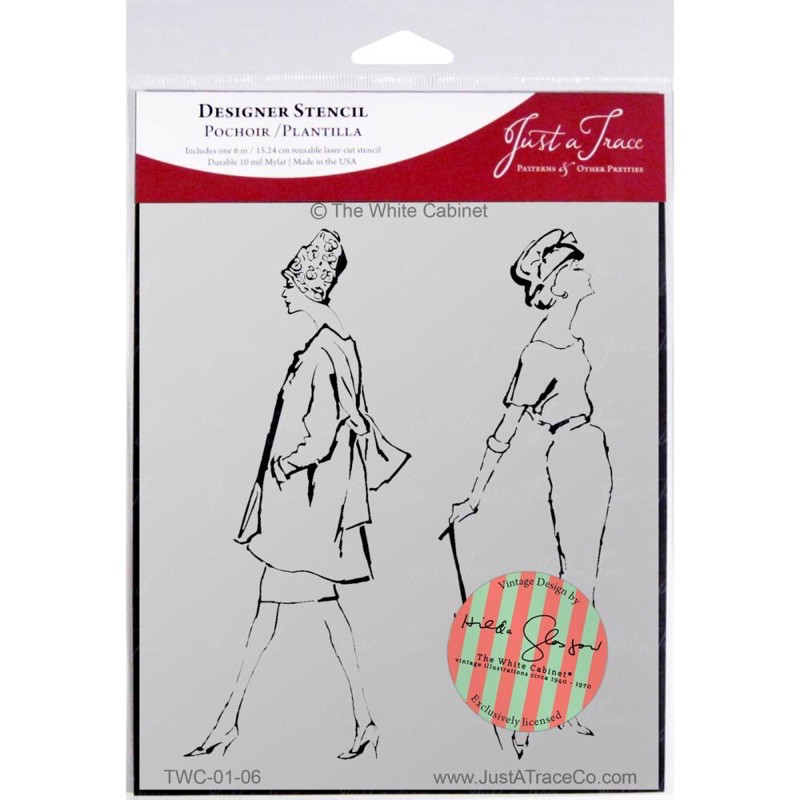 The Crafters Workshop (TCW) Stencil-Sylvia and Eliza 6inches | Shopee ...