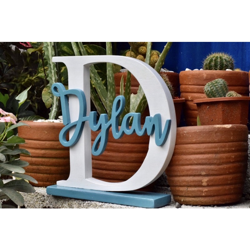 nursery girl boy kids children name standee room home wall birthday ...