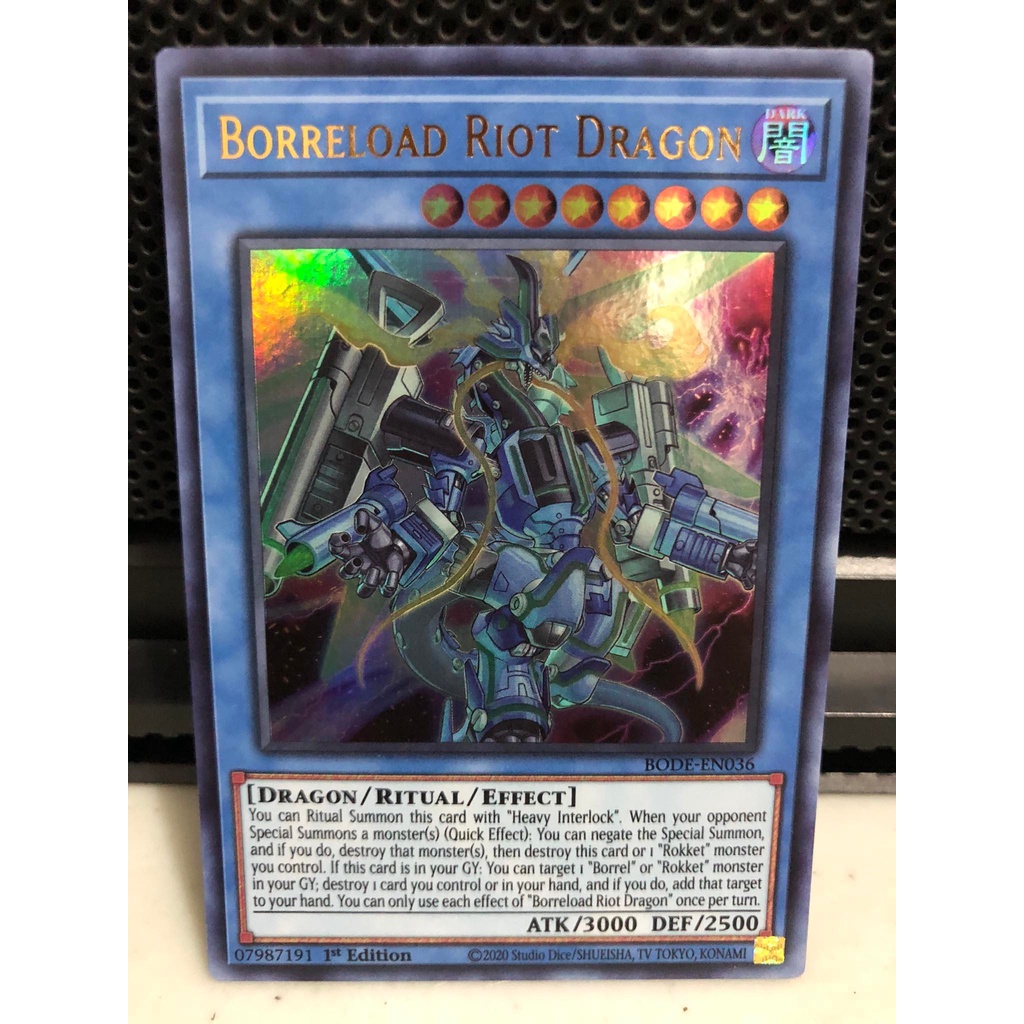 Borreload Riot Dragon - BODE-EN036 - Ultra Rare 1st Edition | Shopee ...