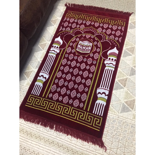 MERAH Regular Adult Size Prayer Mat Made In Turkey Prayer Equipment ...