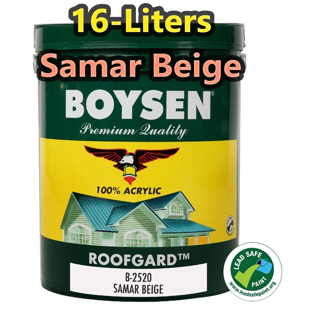 Boysen Roofguard - 16 Liters - 1 Pail - Roofgard - Acrylic Water Based ...