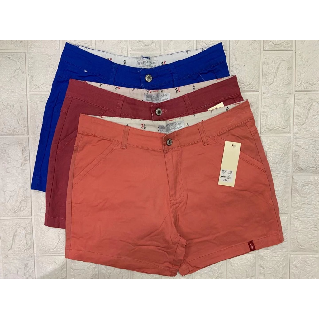 SHORTS BIG SIZE FOR LADIES #767 STRECHABLE 32 TO 36 SIZE | Shopee ...