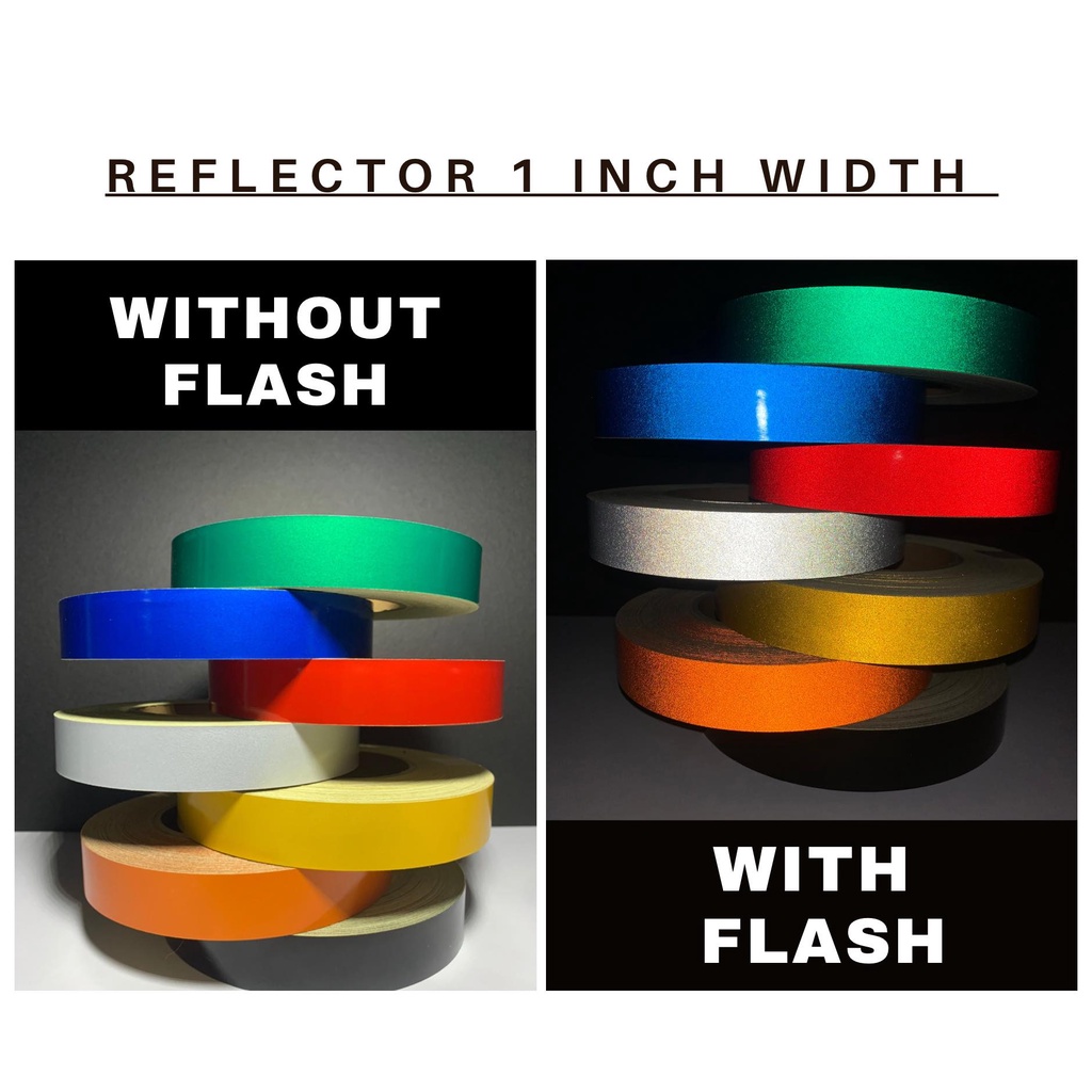 Reflectorized sticker 1/2/3 Inches x 5/10 FT Warning devices, Signage ...