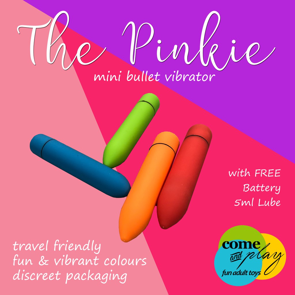 "The Pinkie" Mini Bullet Silicone Waterproof Vibrating Toy for Women ...