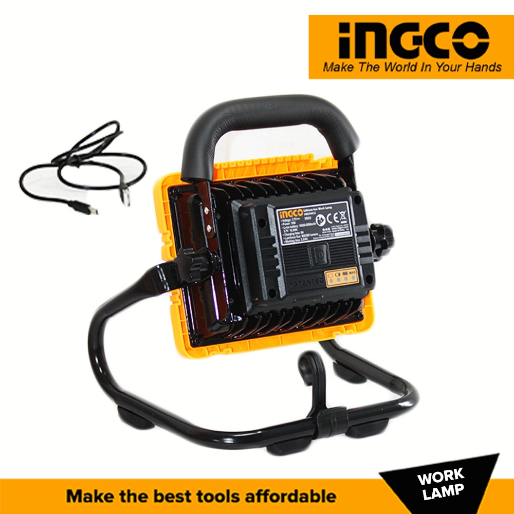 Ingco 10W Lithium-Ion Wireless Cordless LED Work Lamp HRLF4415 ICPT ...