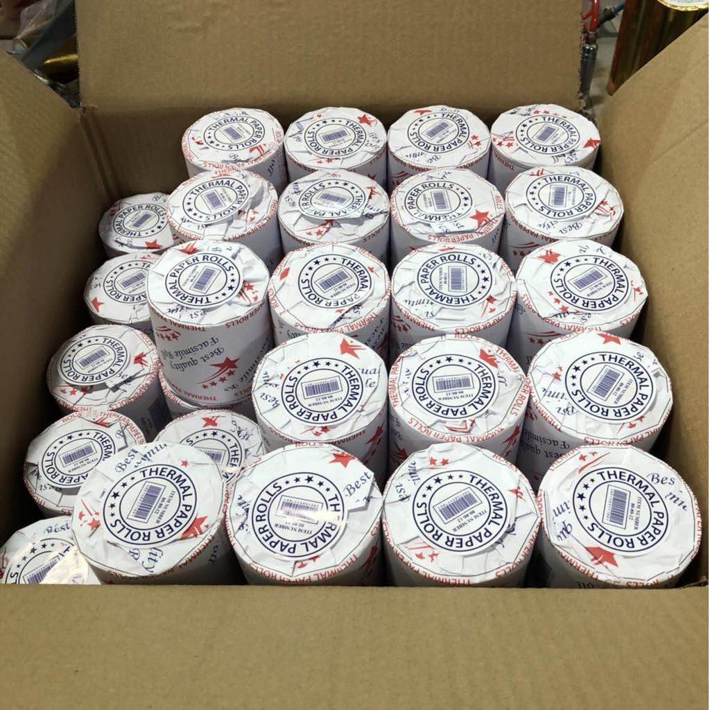 1 Carton Of bill Printing Paper Size 80 x45mm (100 Rolls) | Shopee ...