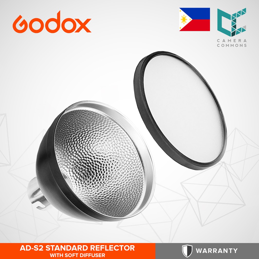Godox AD-S2 4.7 Standard Bowl Reflector with Soft Diffuser for AD360 ...