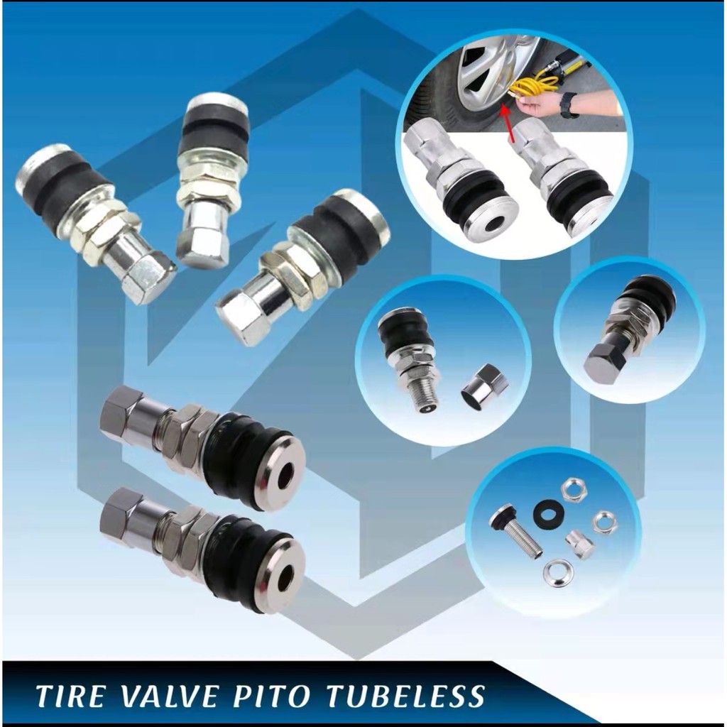 Motorcycle Pito Tubeless Straight Type Short and Long (Per pc) | Shopee ...