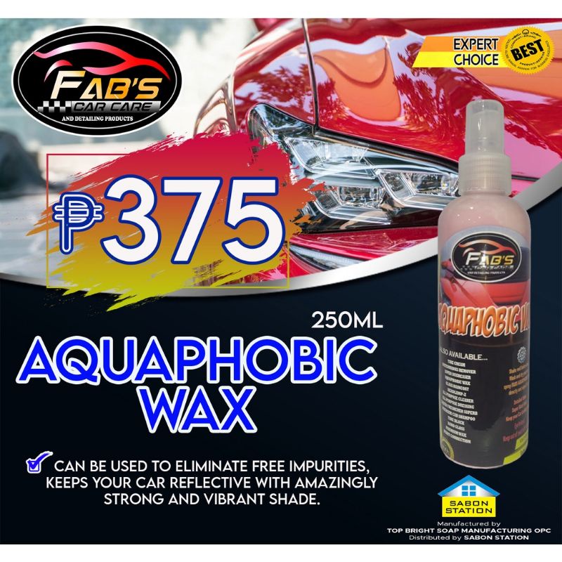 FABS AQUAPHOBIC WAX AND PREMIUM WAX(250ML) | Shopee Philippines