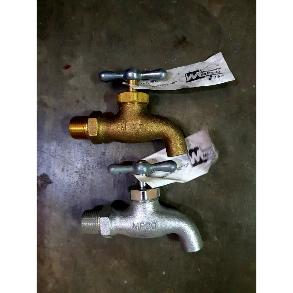 Meco BRASS FAUCET Plain Bibb/Hose Bibb 1/2 | Shopee Philippines