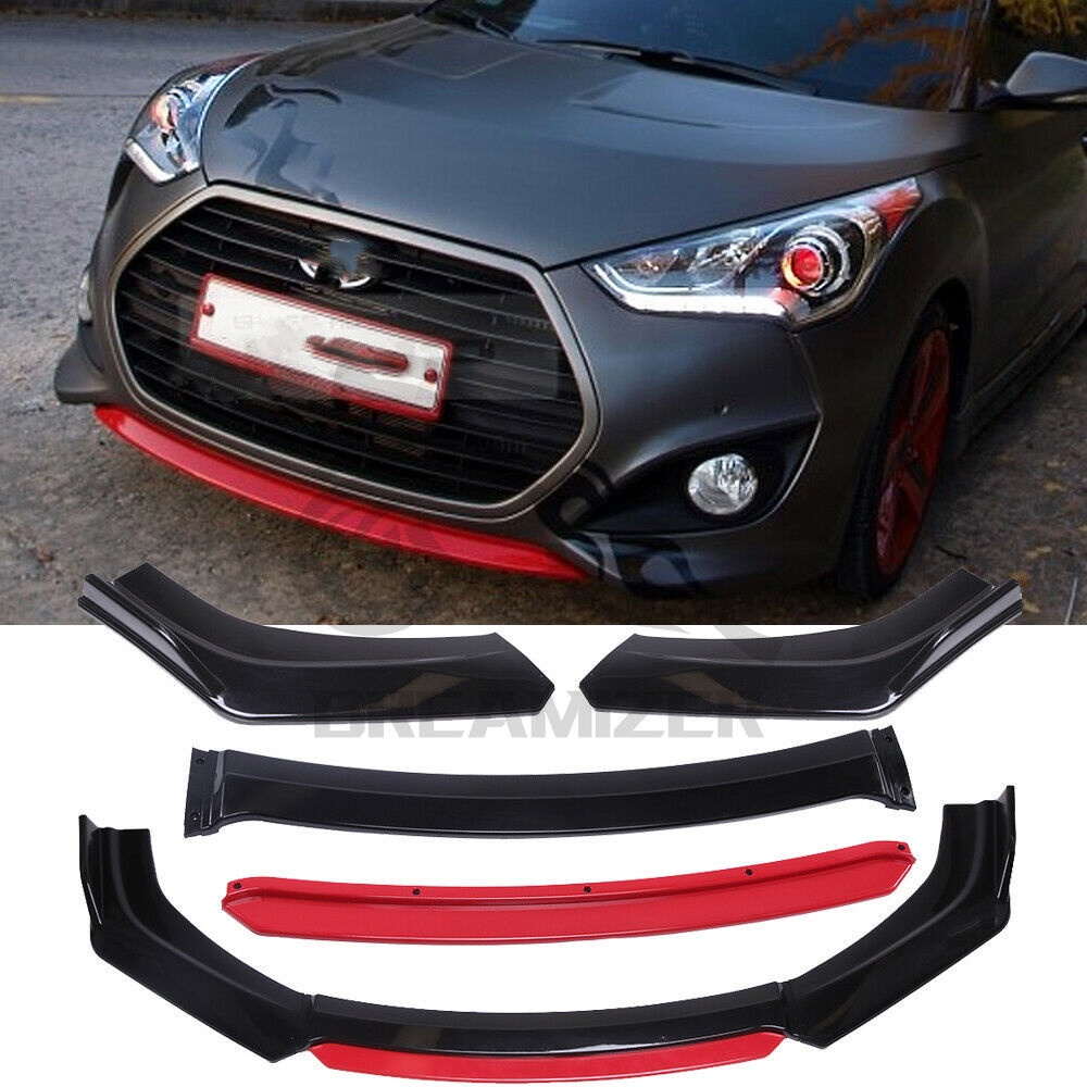 LANTOP 4PCS For Hyundai Veloster 2013-2017 Car Front Bumper Lip Spoiler ...