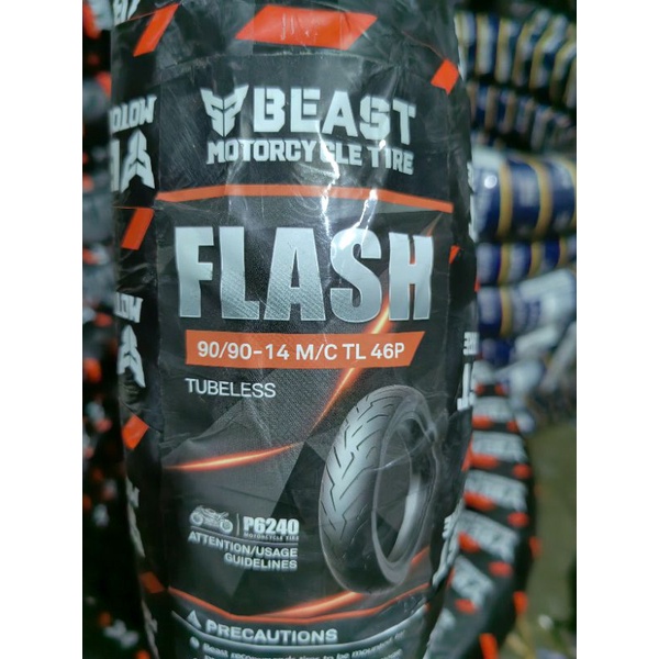 BEAST FLASH /6240 70/90/14 80/90/14 90/90/14(FREE SEALANT &PITO ...