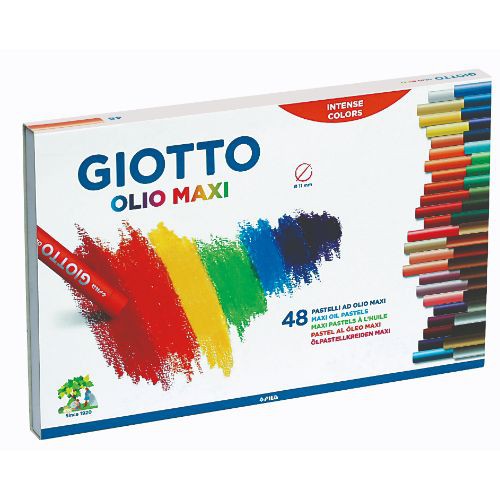 Giotto Olio Maxi Oil Pastel 48 Assorted Colors 11mm Diameter | Shopee ...