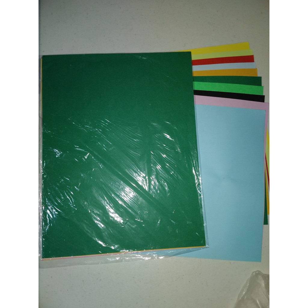 colored paper assorted color 10pcs. pack\\bond papers 10pcs per pack ...