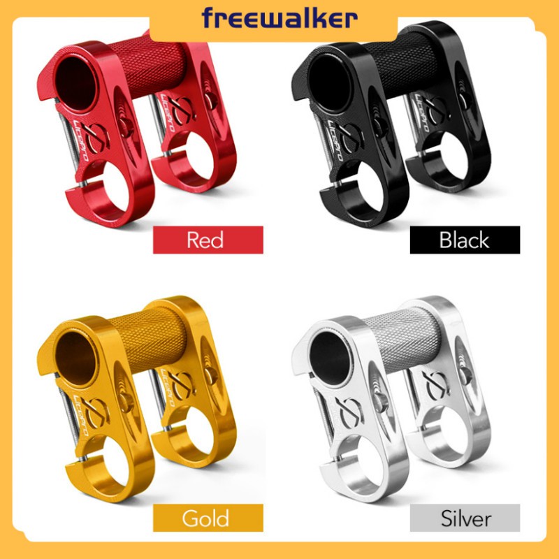 LITEPRO Super Lightweight Bike Double Stem Riser Bicycle Handlebar Stem 25.4mm Folding Bike Stem ...