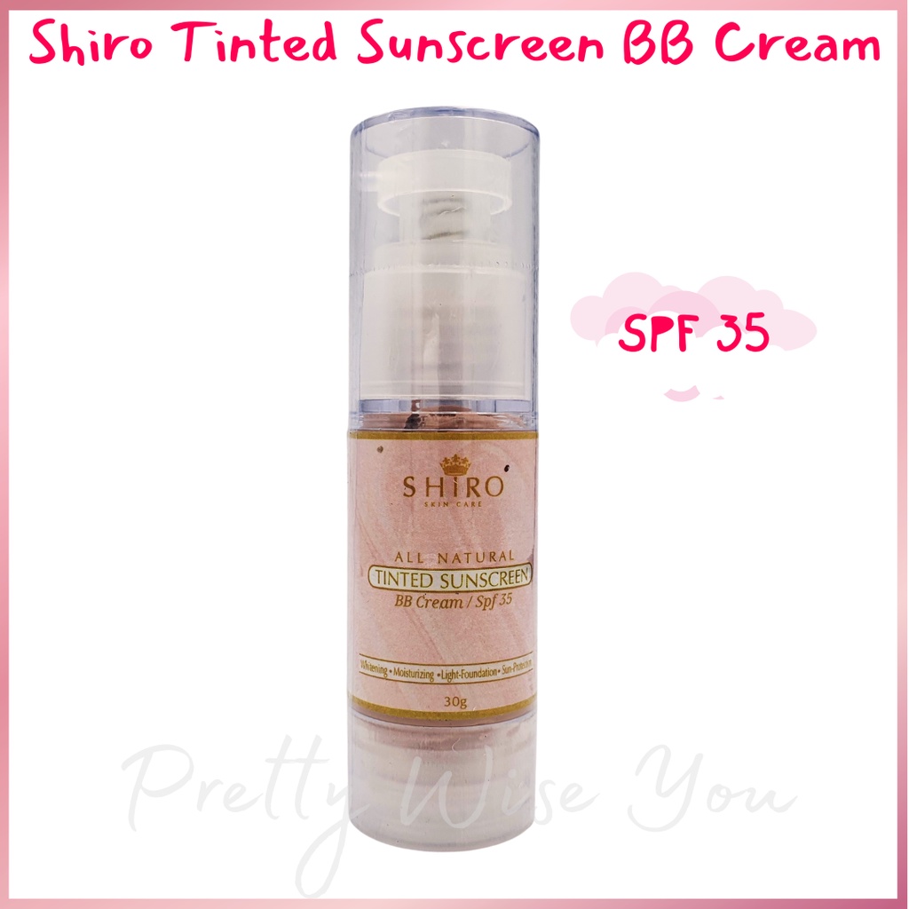Shiro All Natural Tinted Sunscreen BB Cream with SPF35 (30grams ...