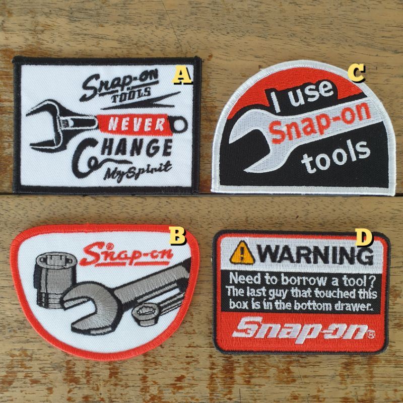 Snap on tools embroidery patches 01 . | Shopee Philippines