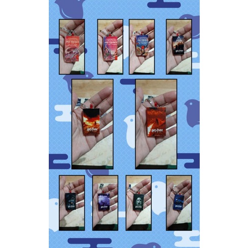 Miniature Book Keychains Harry Potter and The Lord of the Rings Series ...