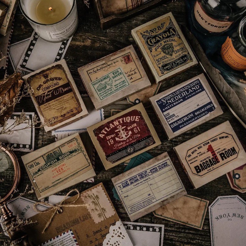 Vintage Stamp Old Thing Label Sticker | Shopee Philippines