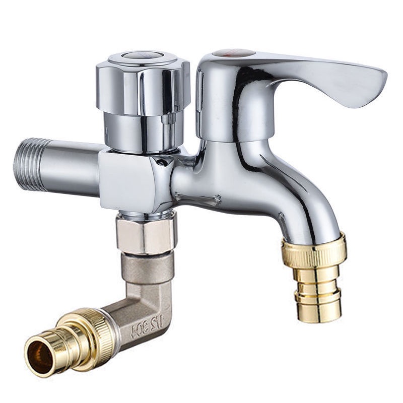Washing Machine Faucet One Divided Into Two Household One-Switch Two ...
