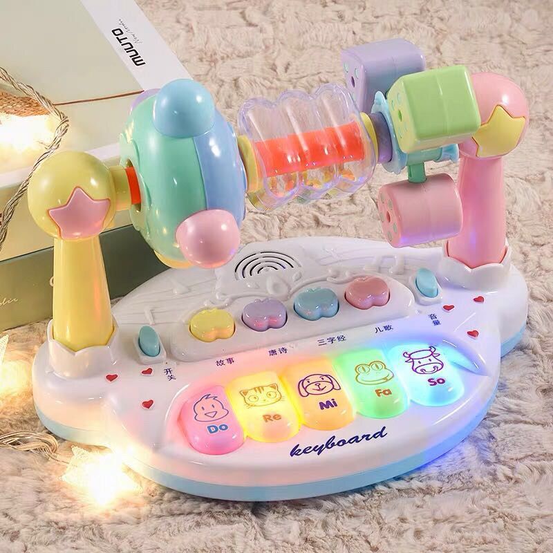 Baby early education educational toys turntable rattle 0 to 3-6-8 ...