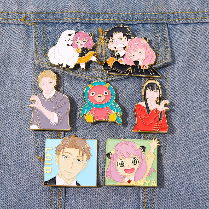 Anime SPY × FAMILY Loid Forger Lapel Pins Enamel Badges Cute Cartoon ...