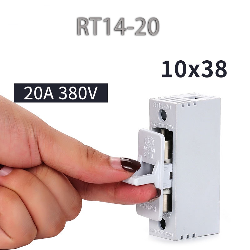 2 pieces/Lot 10X38mm Insurance Tube Socket Fuse Holder Mount Fuse ...