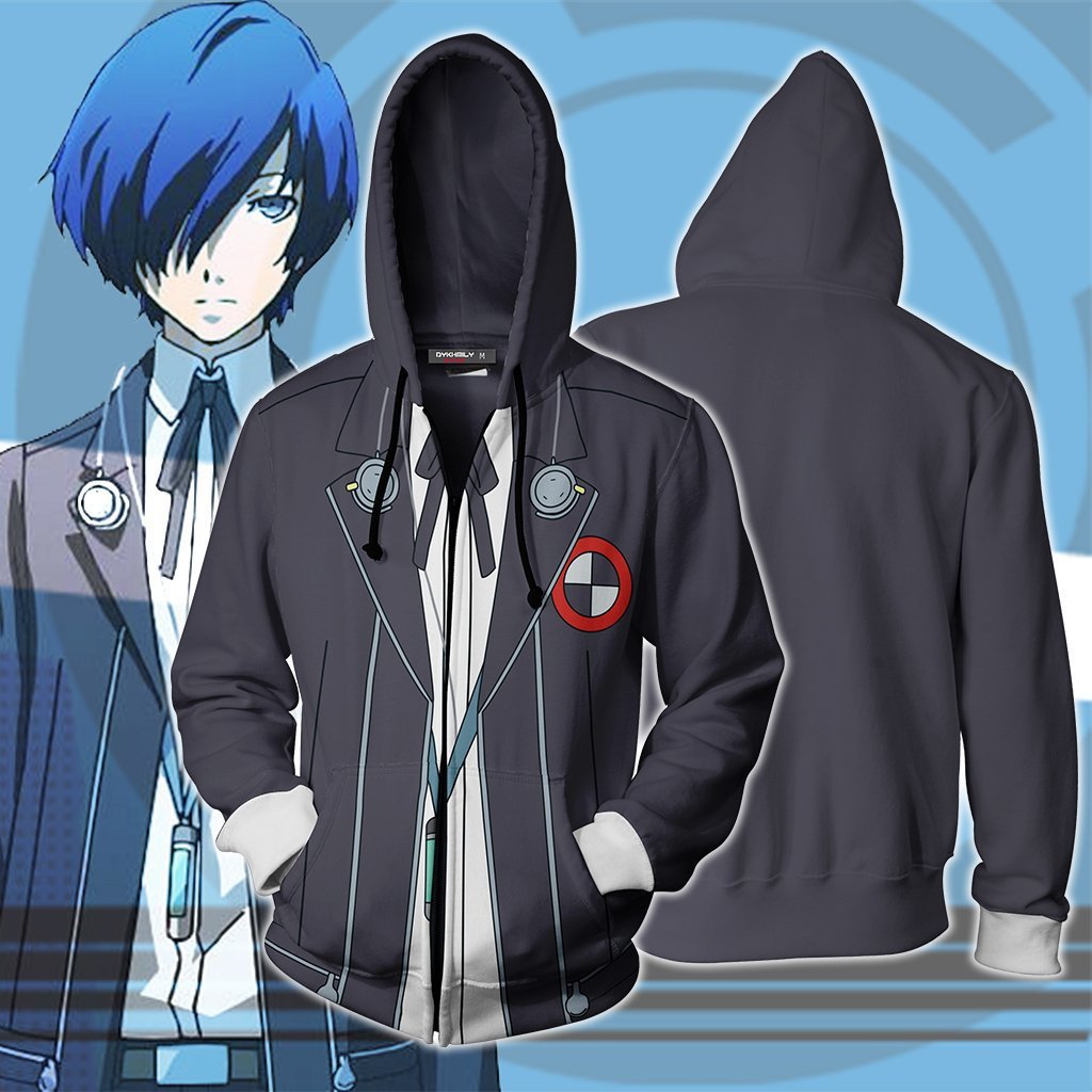 Persona 3 Zipper Hoodie Anime Coat 3D Print Jacket Outerwear | Shopee ...