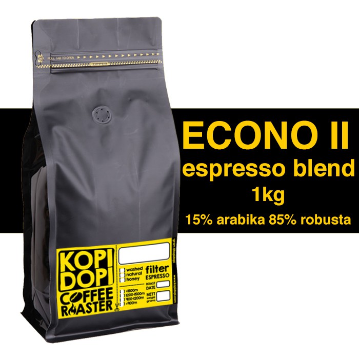 Espresso Blend ECONO II 15:85 1kg Contemporary Milk Coffee | Shopee ...