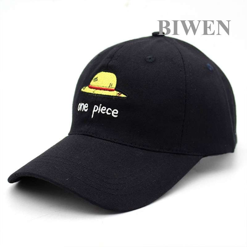BN 100% Cotton The Pirate King Dad Hat One Piece embroidery Luffy hat ...
