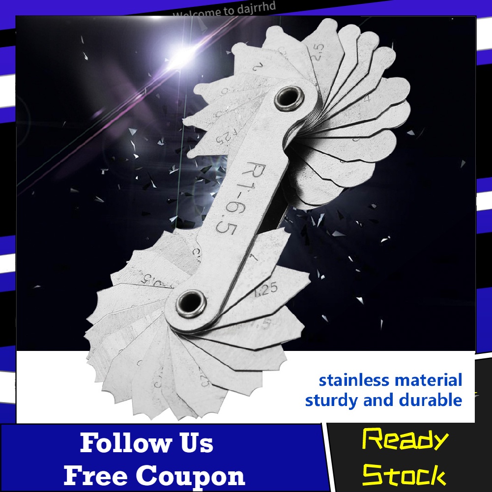 [Ready Stock] Stainless Steel Radius Fillet Gauge External Internal ...