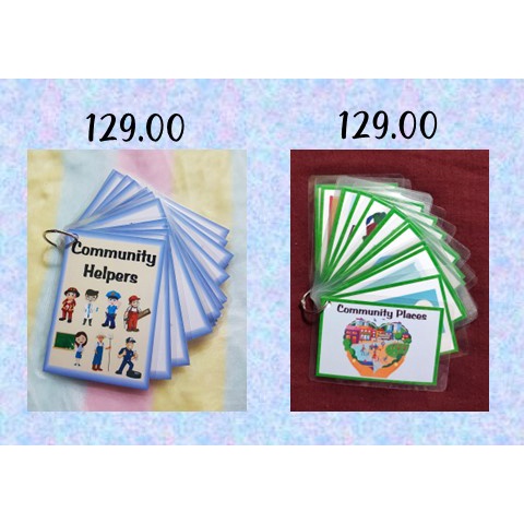 Community Helpers, Places Laminated Flashcards.(2.5x3.5 inch) | Shopee ...
