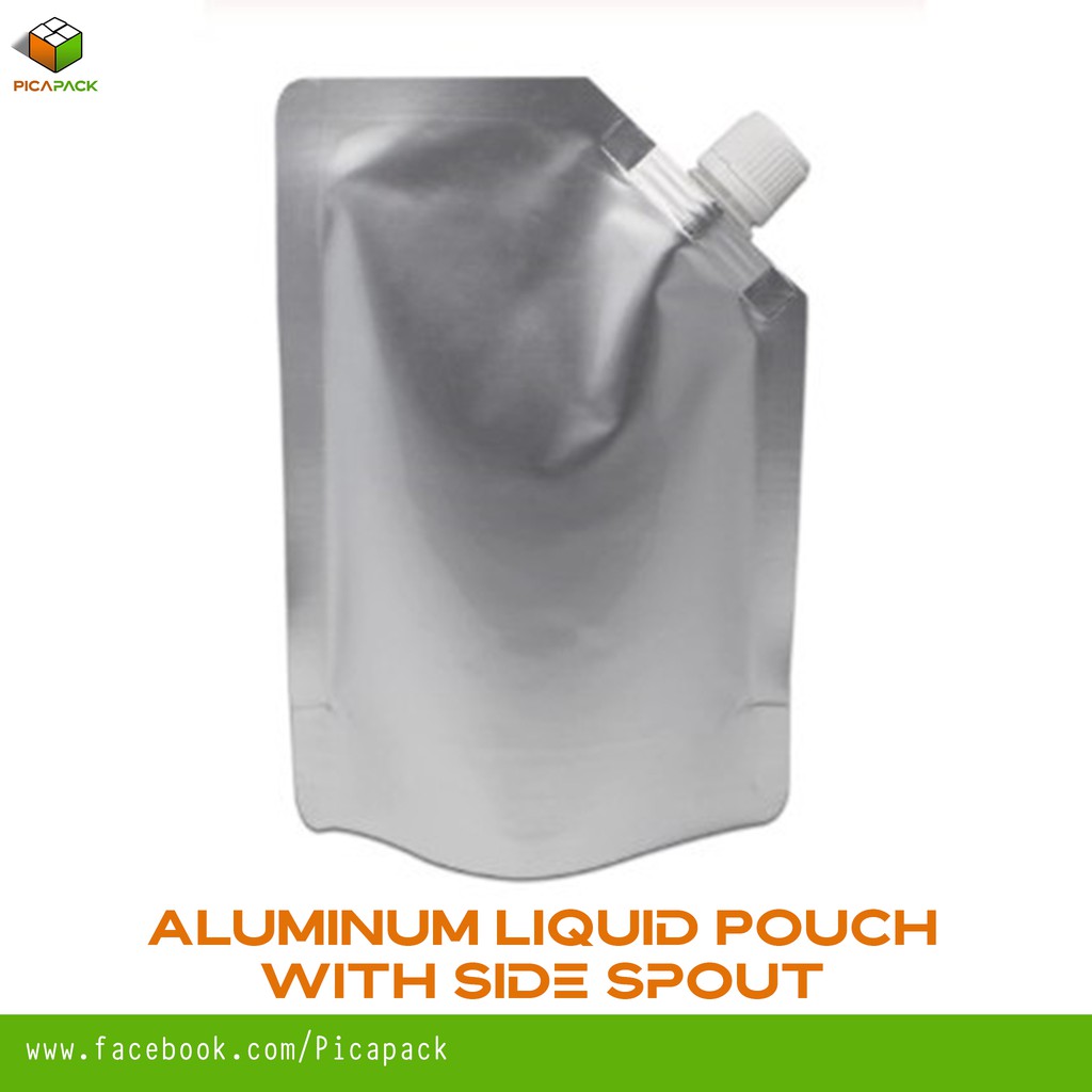 10 pcs Aluminum Liquid Pouch with side spout Beverage Drinks Juice ...