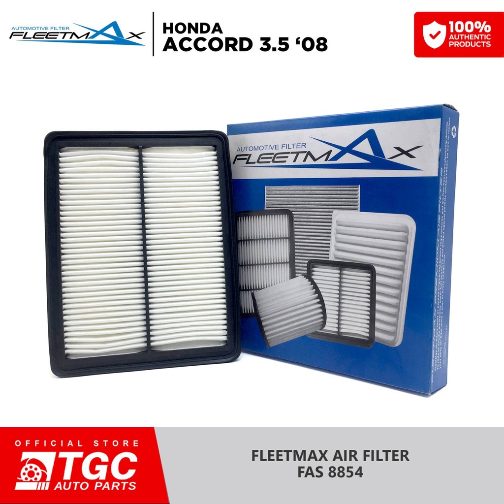 Fleetmax Air Filter / Air Cleaner Honda Accord 3.5 2008 - 2013 FAS8854 ...