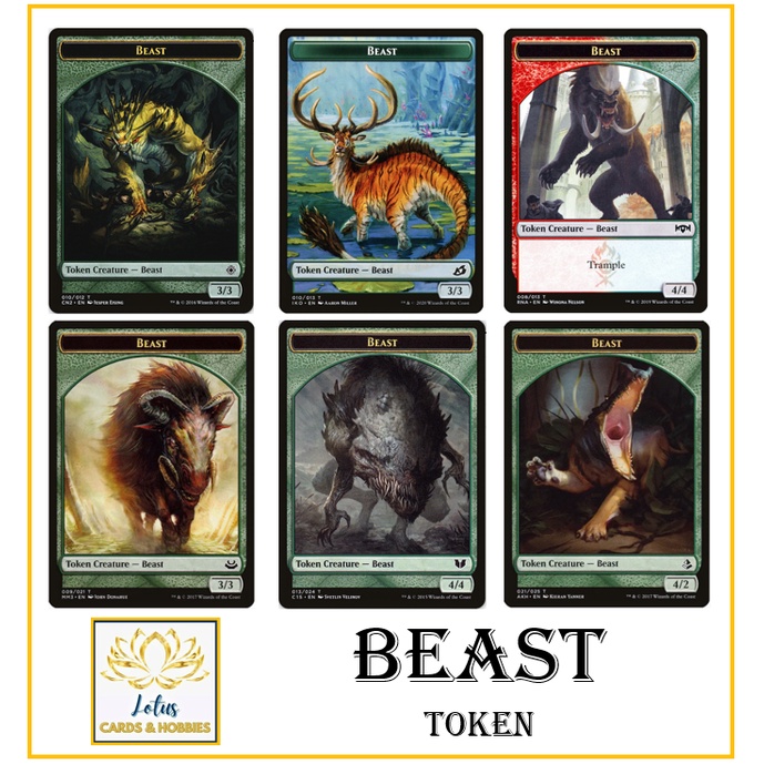 Magic the Gathering | Beast Token | Shopee Philippines