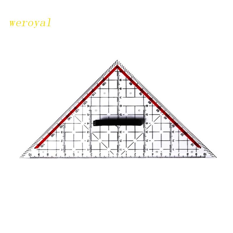 weroyal Professtional Drawing Ruler Stencil Isosceles Triangle-shaped ...