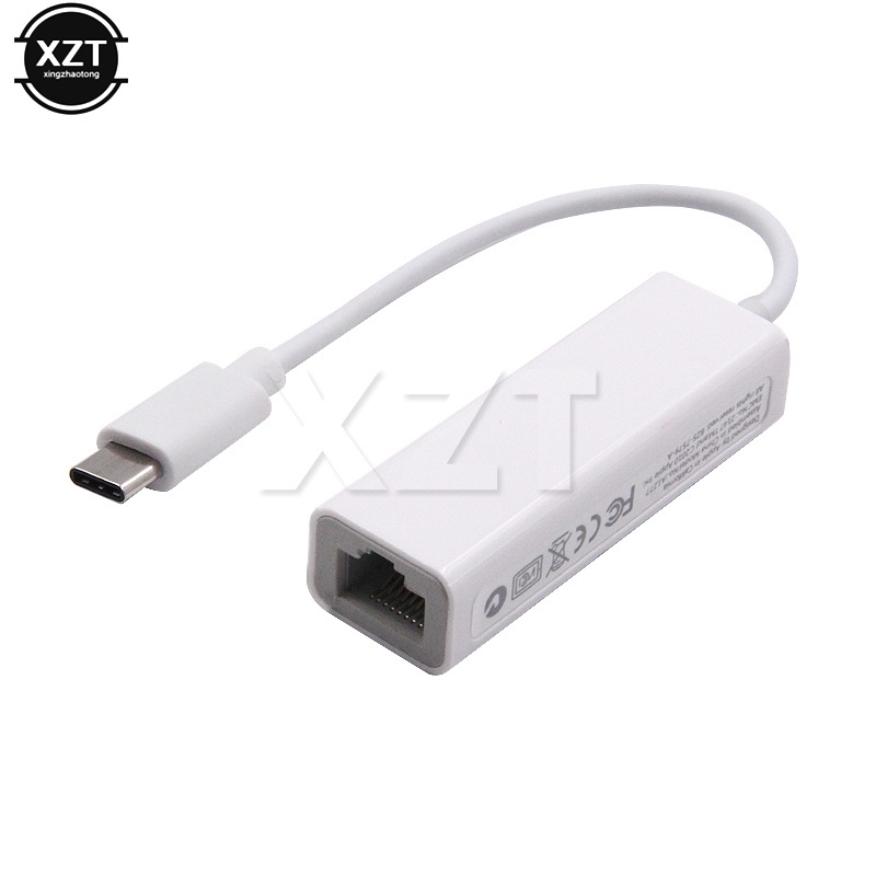 USB3.1 Type-C Ethernet Network Adapter to RJ45 10/100 Wired Internet ...