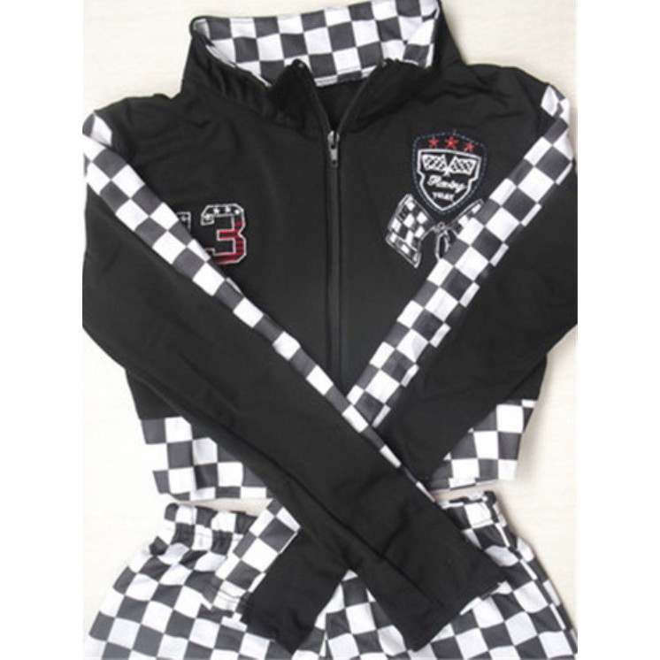 Super Toned Tummy in Racer Suit Car Model Outfit Racing Cheerleading ...