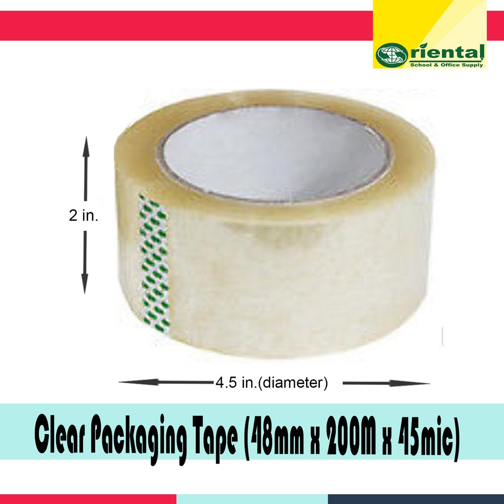 Clear Packaging Tapes (2 inch x 200M x 45mic.) - for Secured Packaging ...