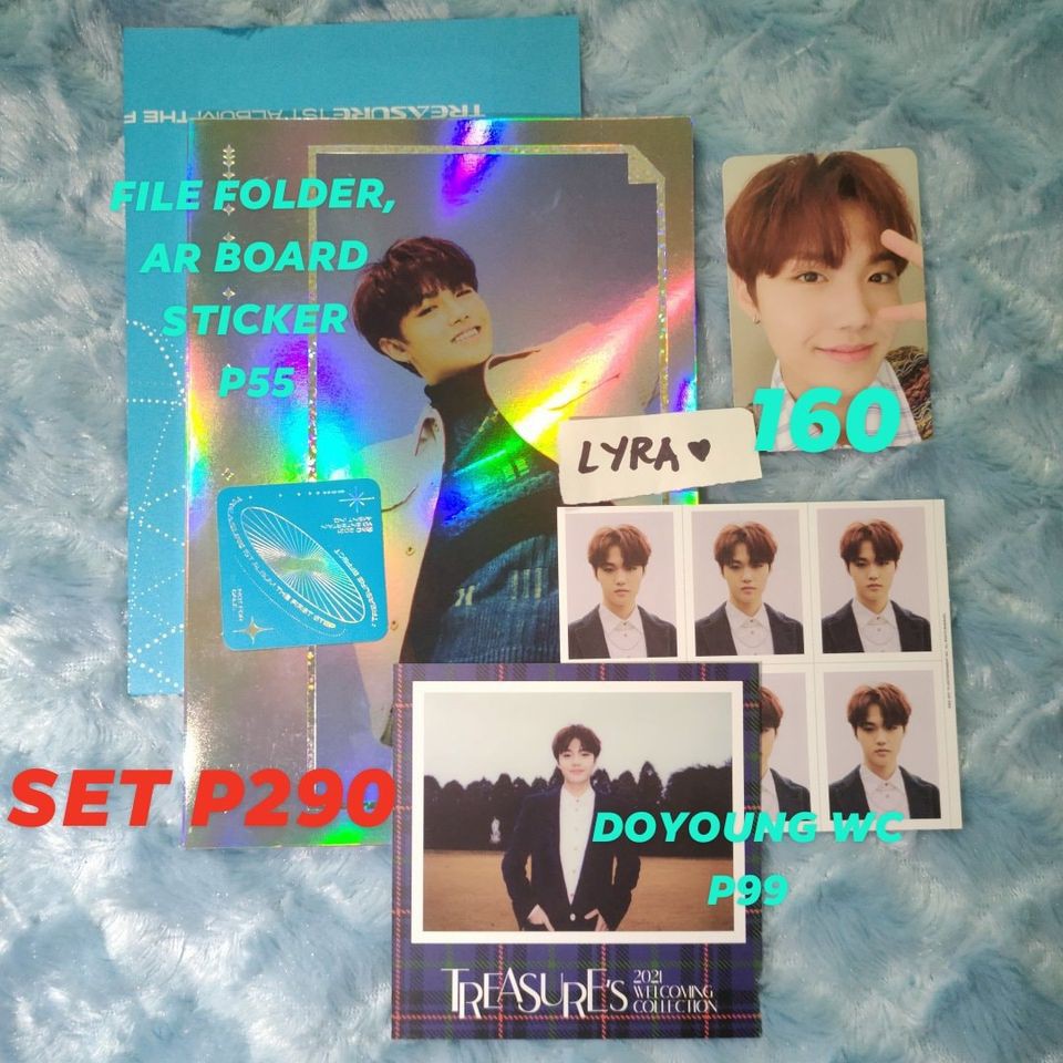Treasure Kim Doyoung Set Polaroid File Folder Photocard | Shopee ...