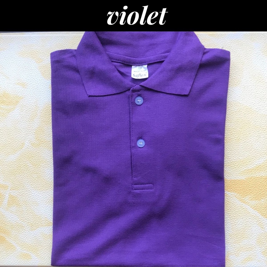 SOFTEX Unisex Plain Polo Shirt (Honeycomb Collared Shirt) light sky ...