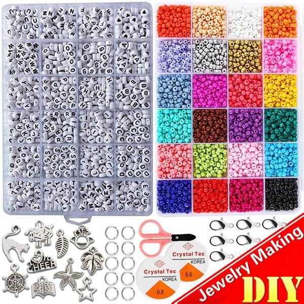 Pony Beads Set for Jewelry Making Kids Adults Children Craft DIY Necklace Bracelets Letter Alphabe Shopee Philippines