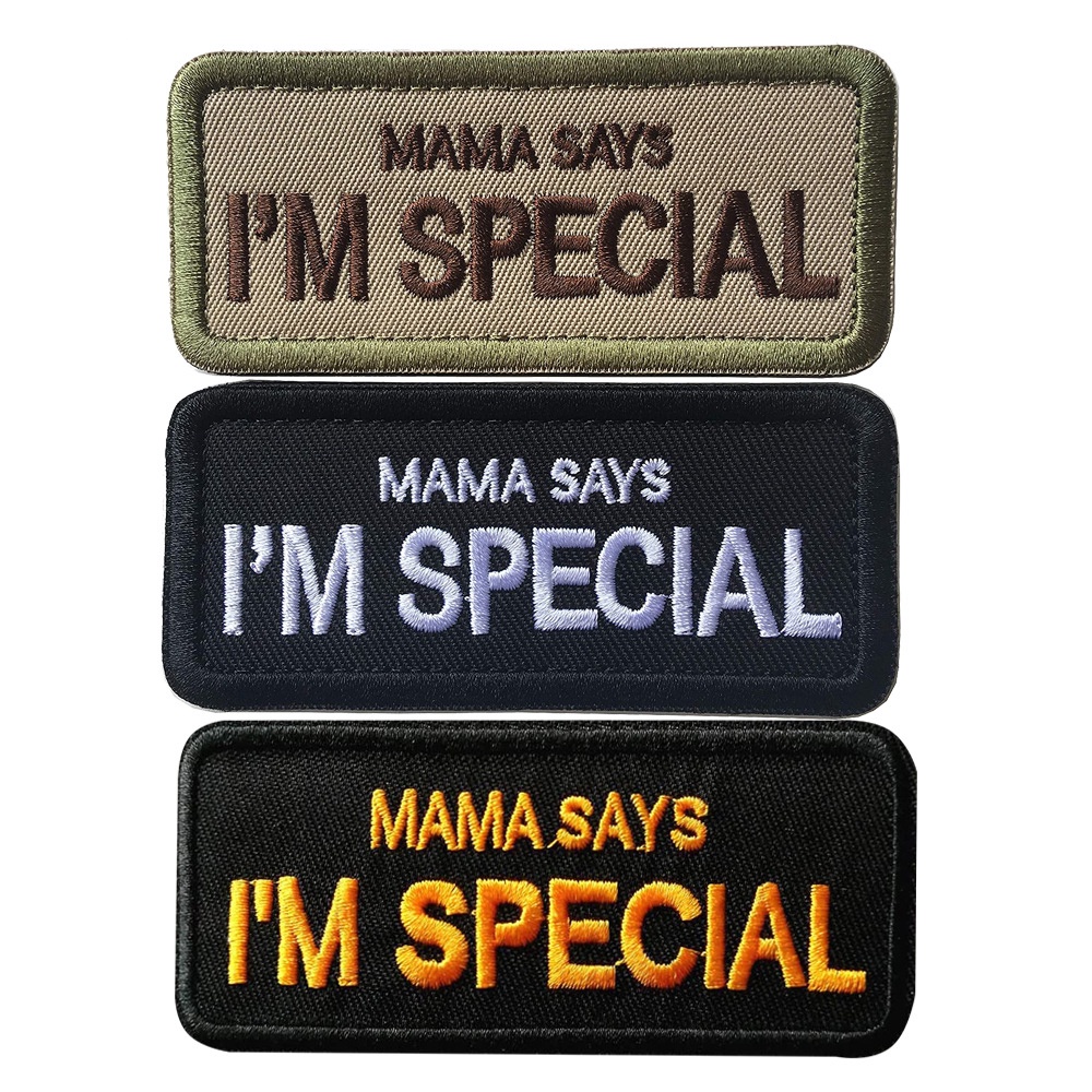 Funny Words Saying Tactical Embroider MAMA SAYS I'M SPECIALHook/Lp Patch | Shopee Philippines