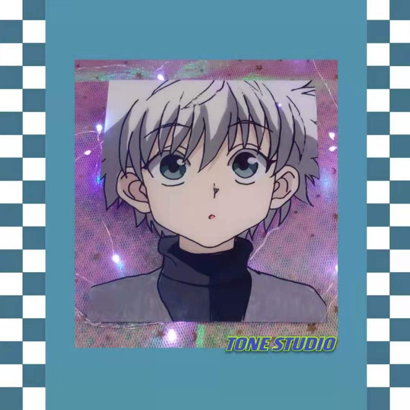 Anime Glass Painting Killua With Frame | Shopee Philippines