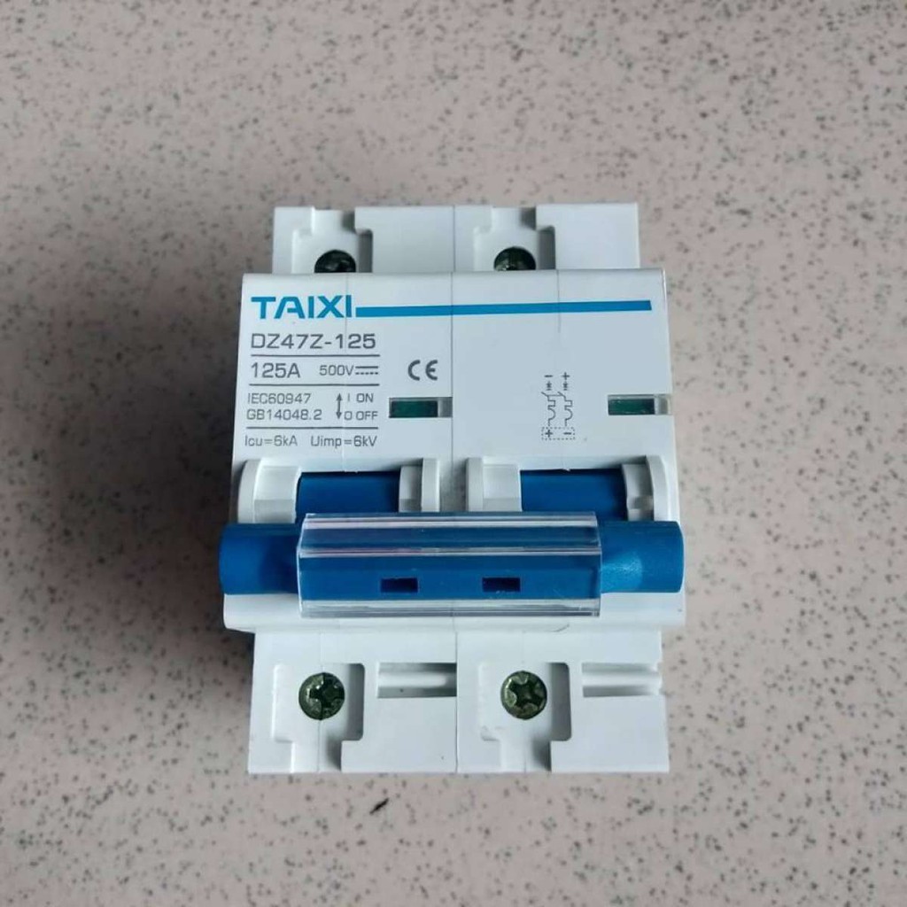 125A DC MCB Miniature Circuit Breaker Taixi | Shopee Philippines