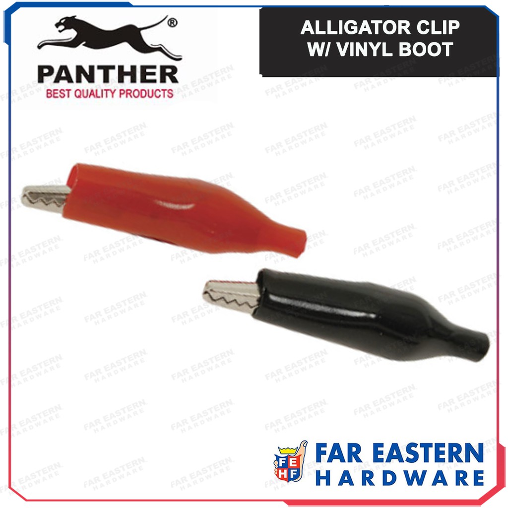 PANTHER Alligator Battery Clip w/ Vinyl Boot 1PAIR | Shopee Philippines
