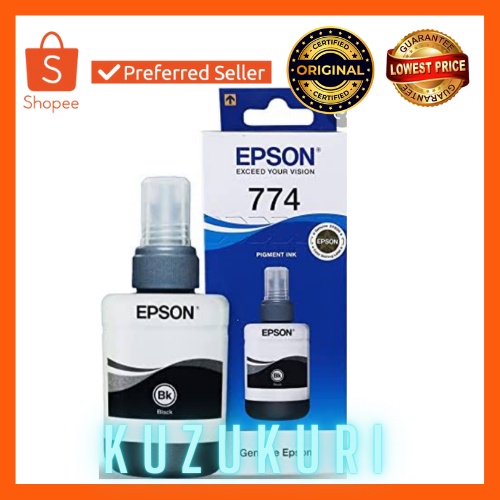 Original EPSON 744 Black Ink | Shopee Philippines