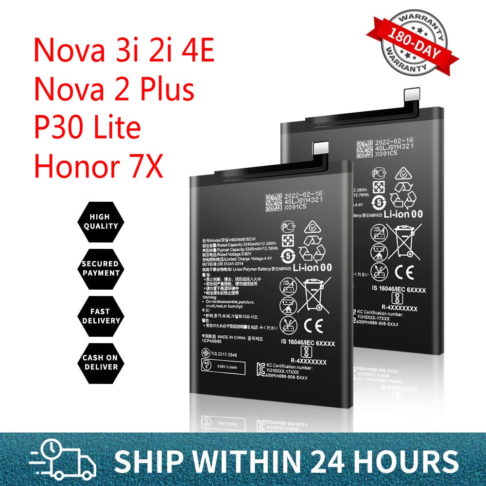 HB356687ECW Battery Replacement For Huawei Nova 2i 2 Nova2i Nova 3i 4E ...