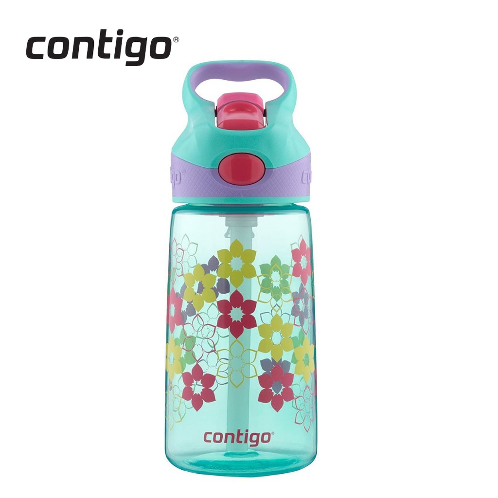Contigo AUTOSPOUT Straw Striker Kids Water Bottle, 14oz, Ultramarine ...