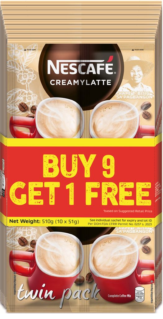 Nescafe Creamylatte Twin Pack 9+1 | Shopee Philippines